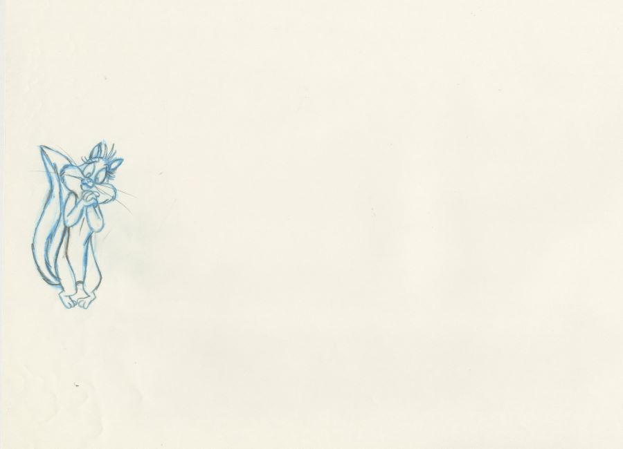 Space Jam Penelope Pussycat Production Drawing (1996) - ID ...