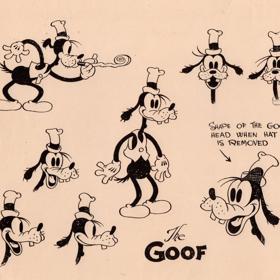 “The Whoopee Party” Early Goofy Model Sheet (1932) - ID: mar26088 | Van ...