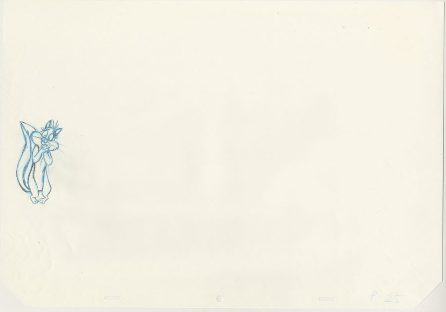 Space Jam Penelope Pussycat Production Drawing (1996) - ID ...